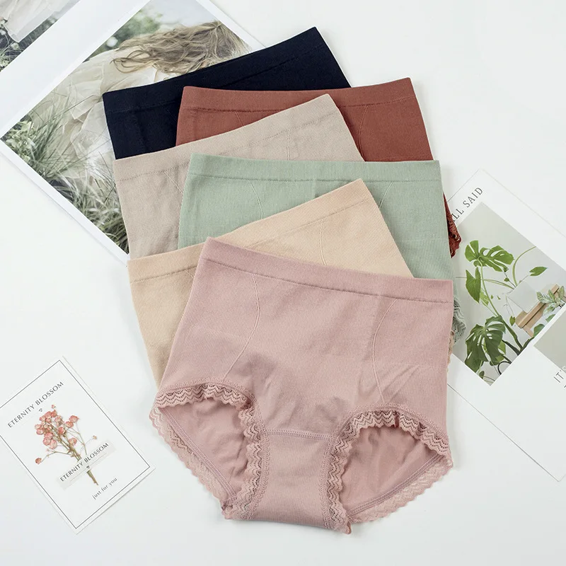Japanese Style High Waist Lace Underwear for Women - Breathable ...