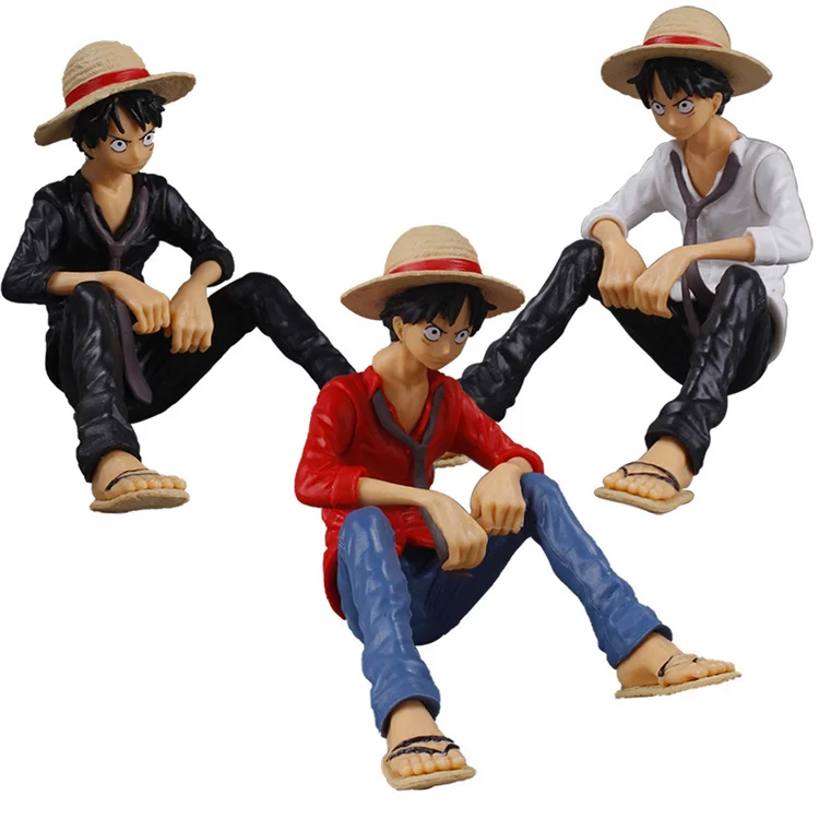 Figuras Anime Version Pvc Luffy Sitting Pose One Price Figure Anime Toy ...
