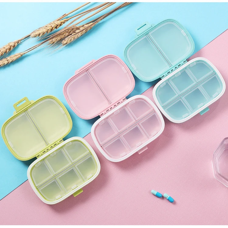 Pill Divider With Storage Compartment Mini Portable Pill Box With ...