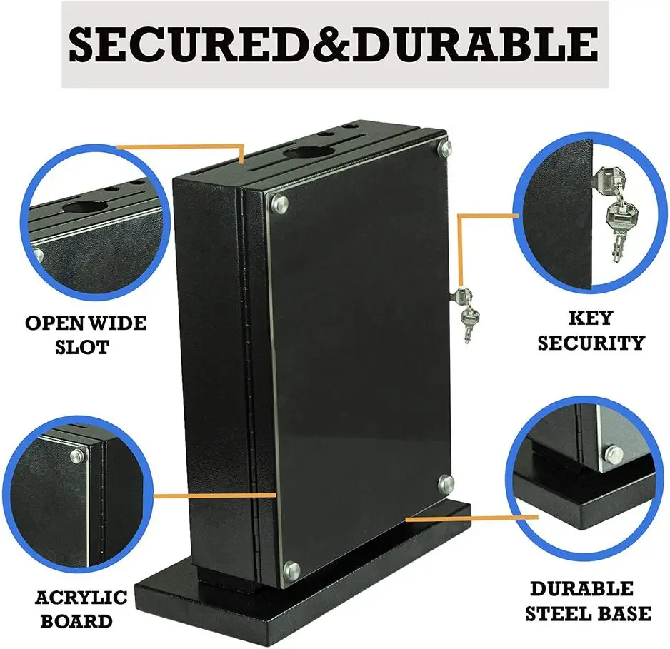 Outdoor Drop-box Stand Alone Steel Mailbox Slot With Large Storage ...