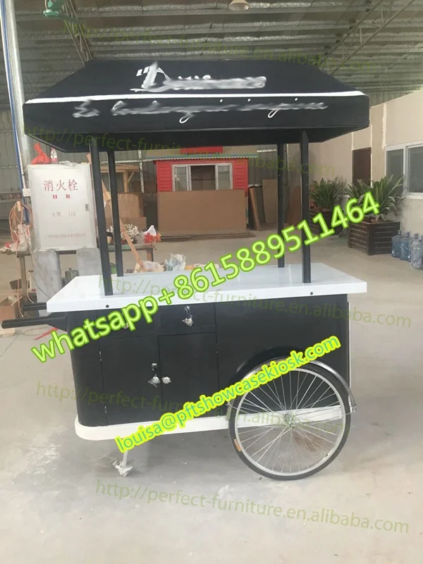 Outdoor Mobile Commercial Furniture - Street Snack Bike Food Cart