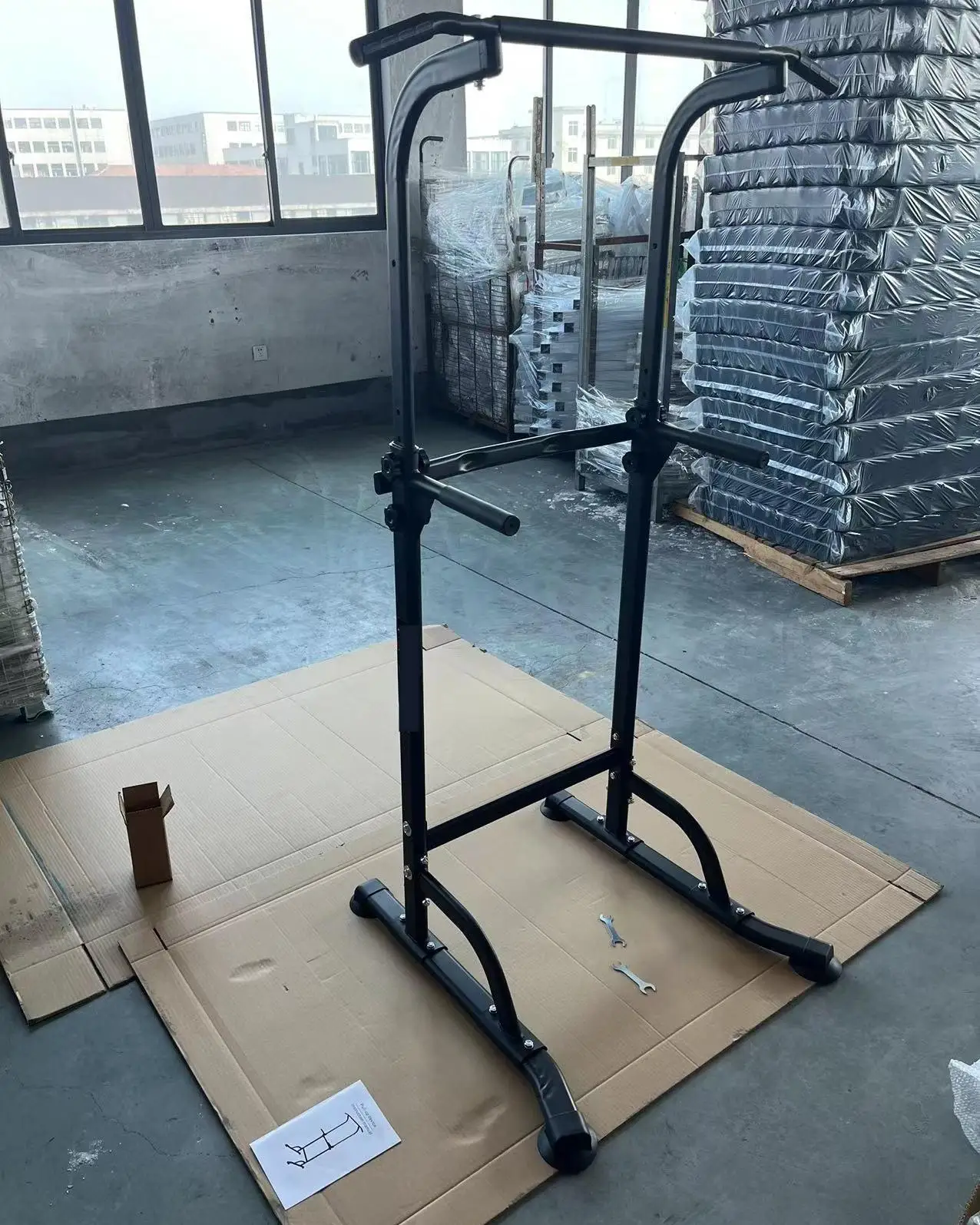 Pull up and Dip Station Machine -Multifunctional Fitness Suqat Rack for ...