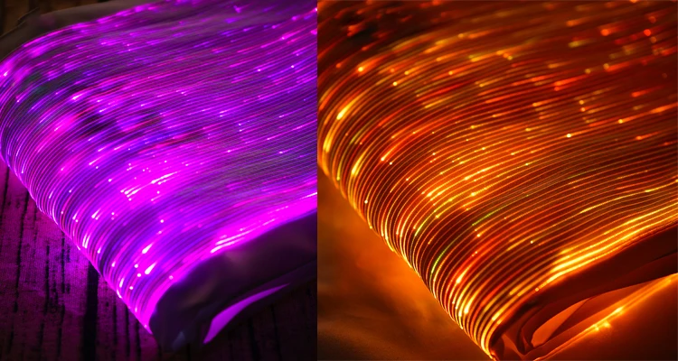 RSPOF RGB Color Changeable LED Fiber Optic Fabric - Customizable ODM/OEM