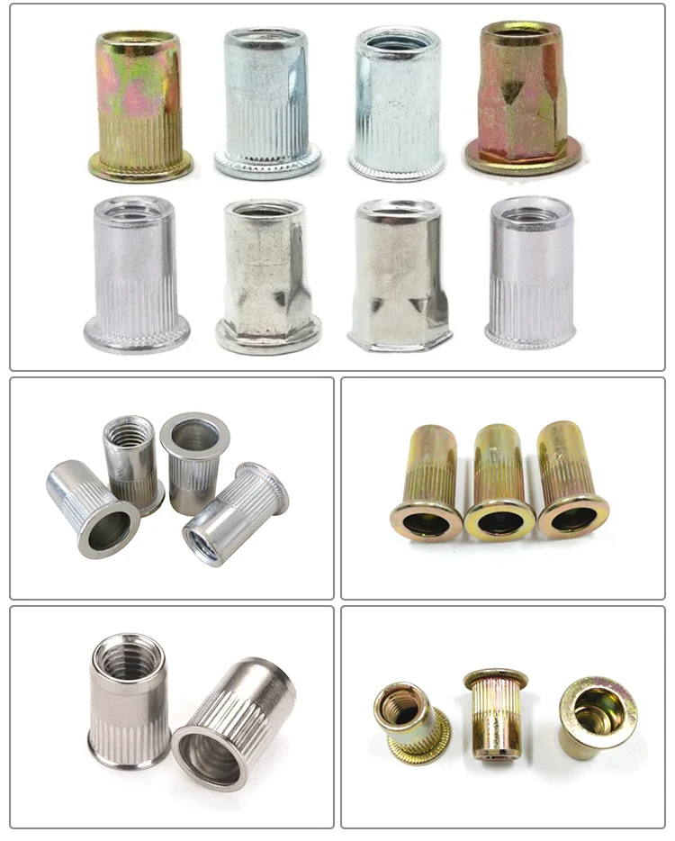Stainless Steel Insert Rivet Threaded Nut M6 M8 M10 - Buy Color Zinc ...