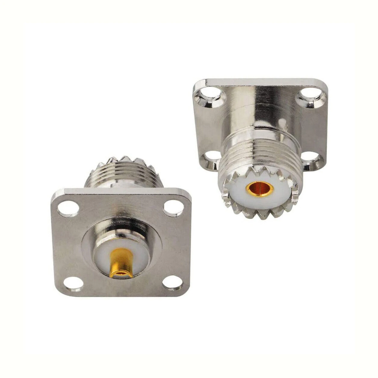 Uhf Female So239 Panel Chassis Mount Rf Coax Connector For Antennas Wi ...