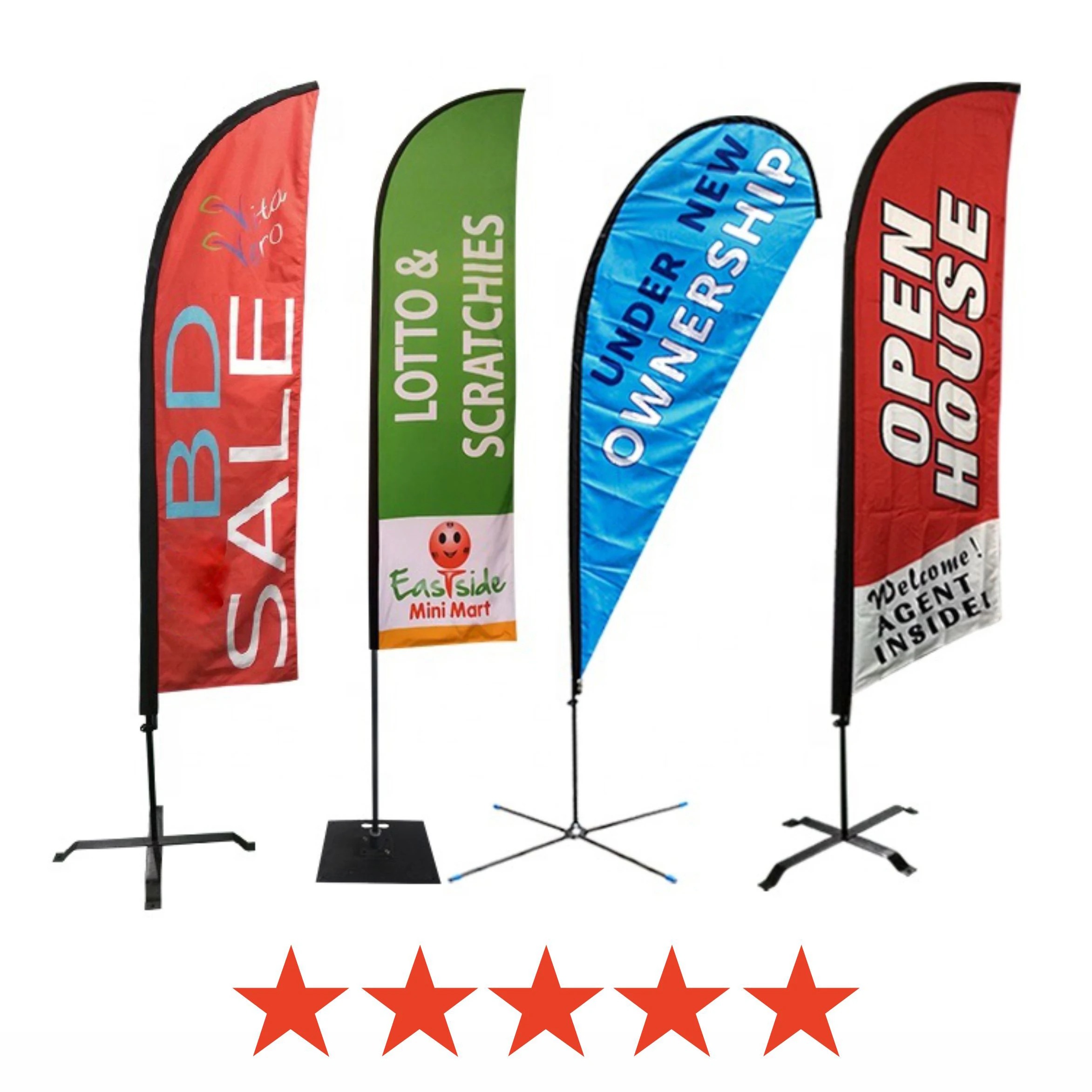 High Quality Custom Polyester Supporter Waving Hand Held Flag - Buy ...