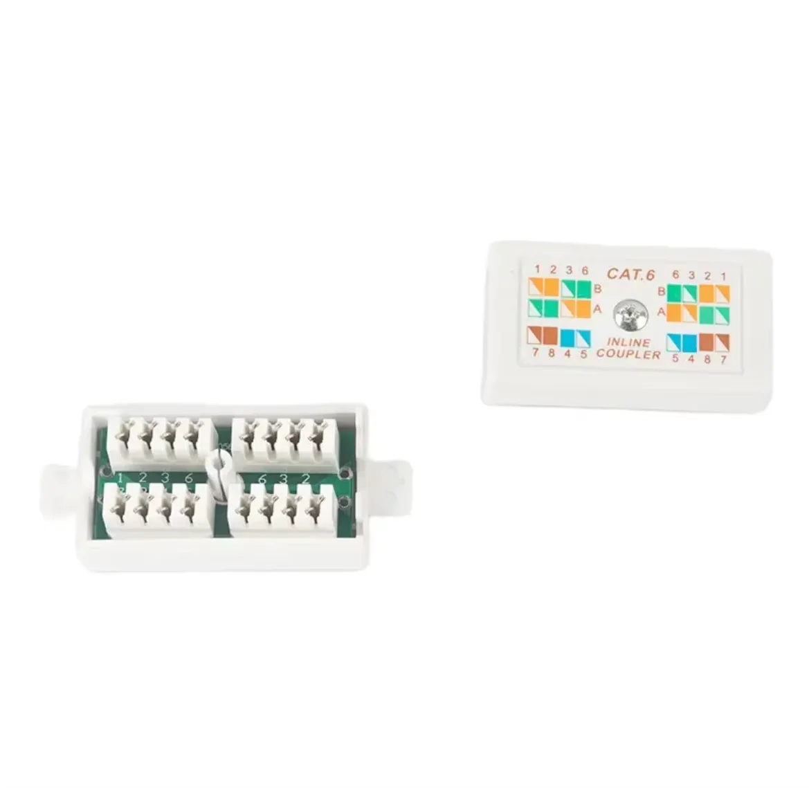 Cat 6 Junction Box Splice Connector Unshielded Punch Down Type Inline ...