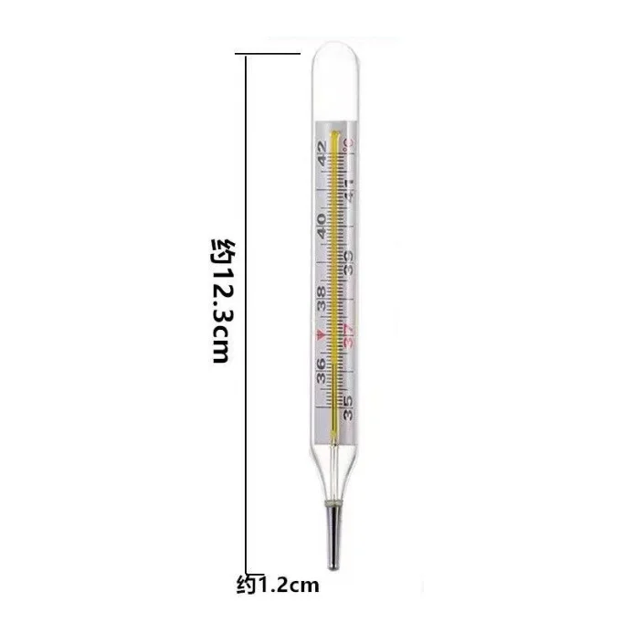 Medical Glass Thermometer, Armpit Measurement, Body Temperature, Large ...