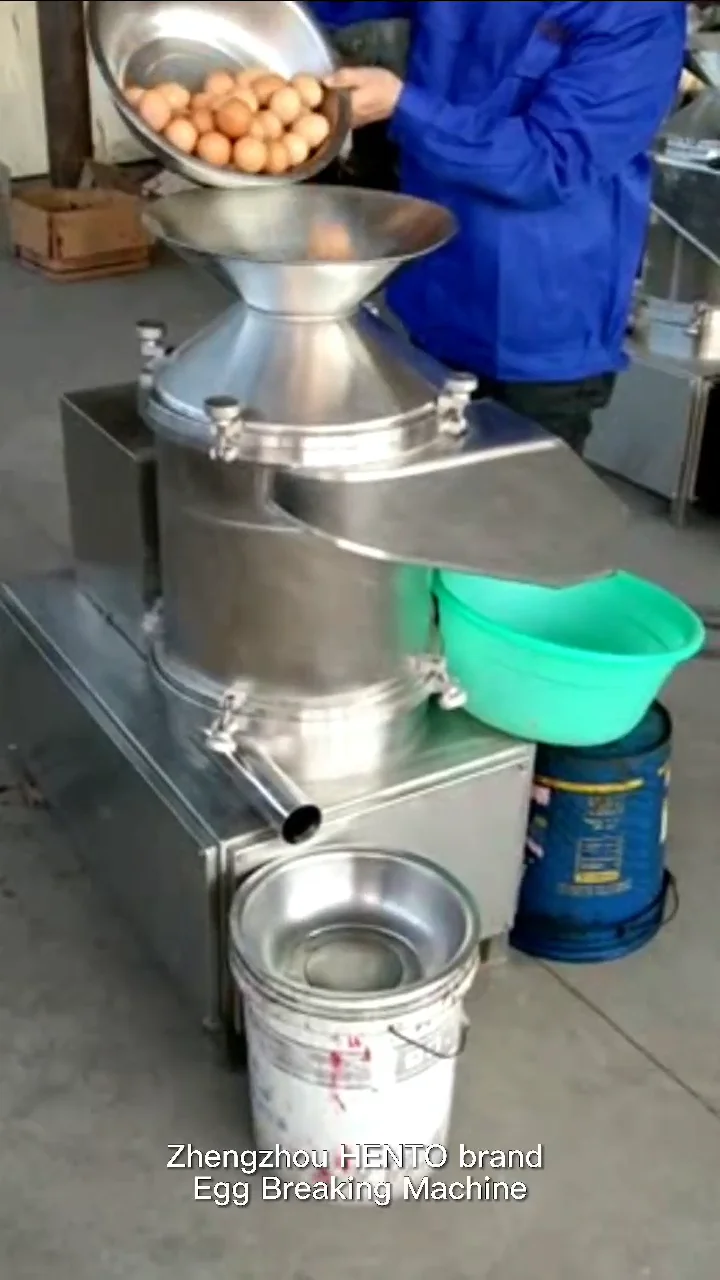 Easy Operation Egg Shell Breaker / Egg Shell Breaking Machine / Egg Shell And Egg Liquid ...