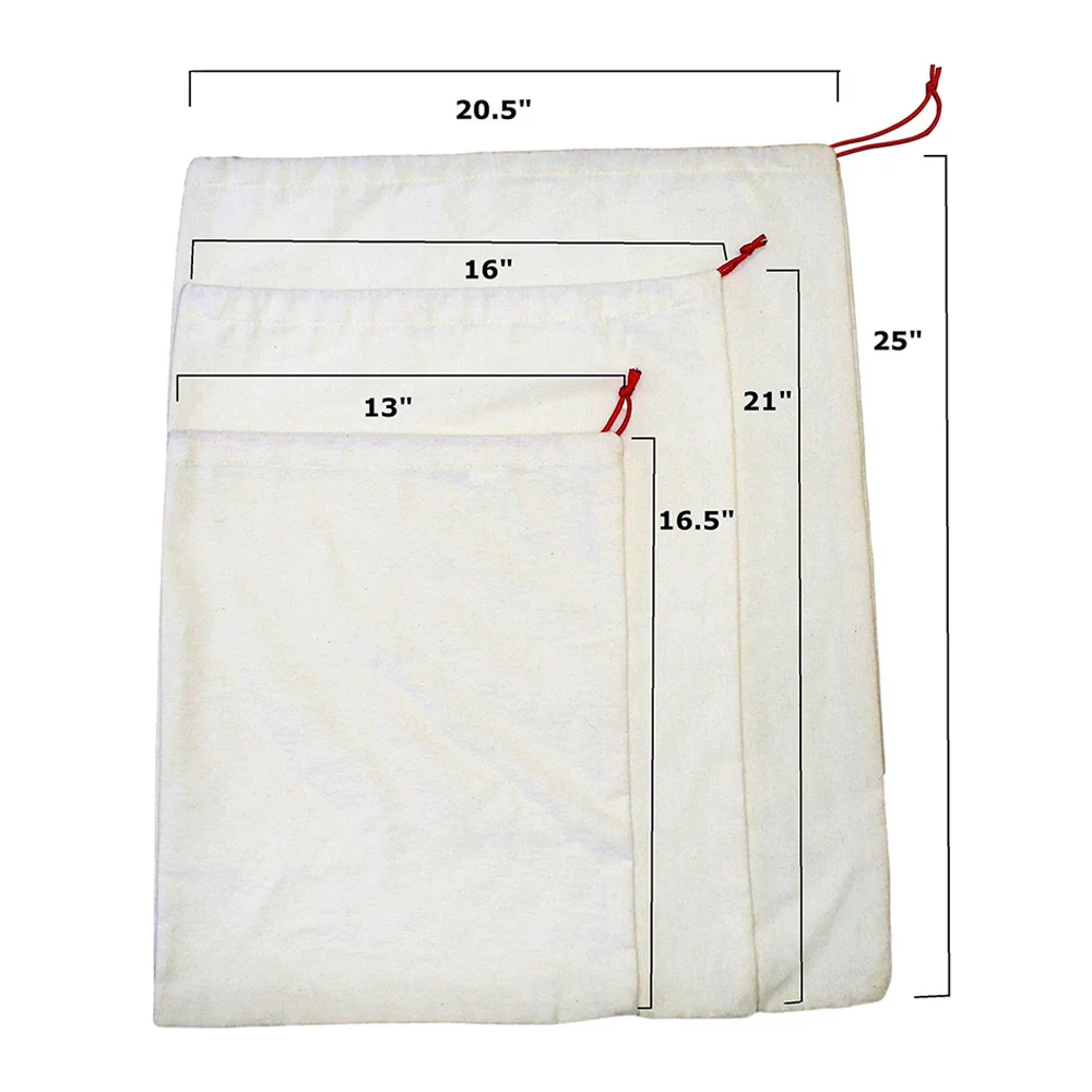 Custom Recycle Organic Cotton Canvas Dust Bag with Logo