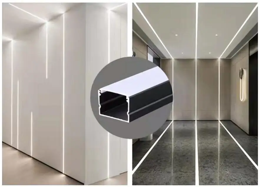 Aluminium Profile Showcase Sliding Glass Push-pull Groove Assembly ...