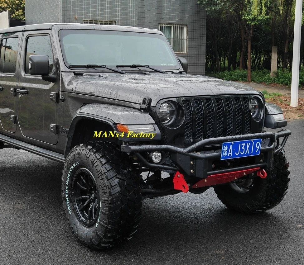 Deluxe 4x4 Steel Bull Bar Front Bumper for Jeep Wrangler JL