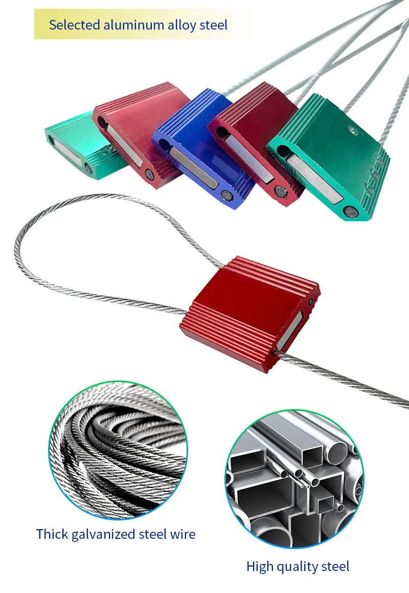 Iso 17712 Safety Self-locking Security Cable Seal Metal Steel Wire ...