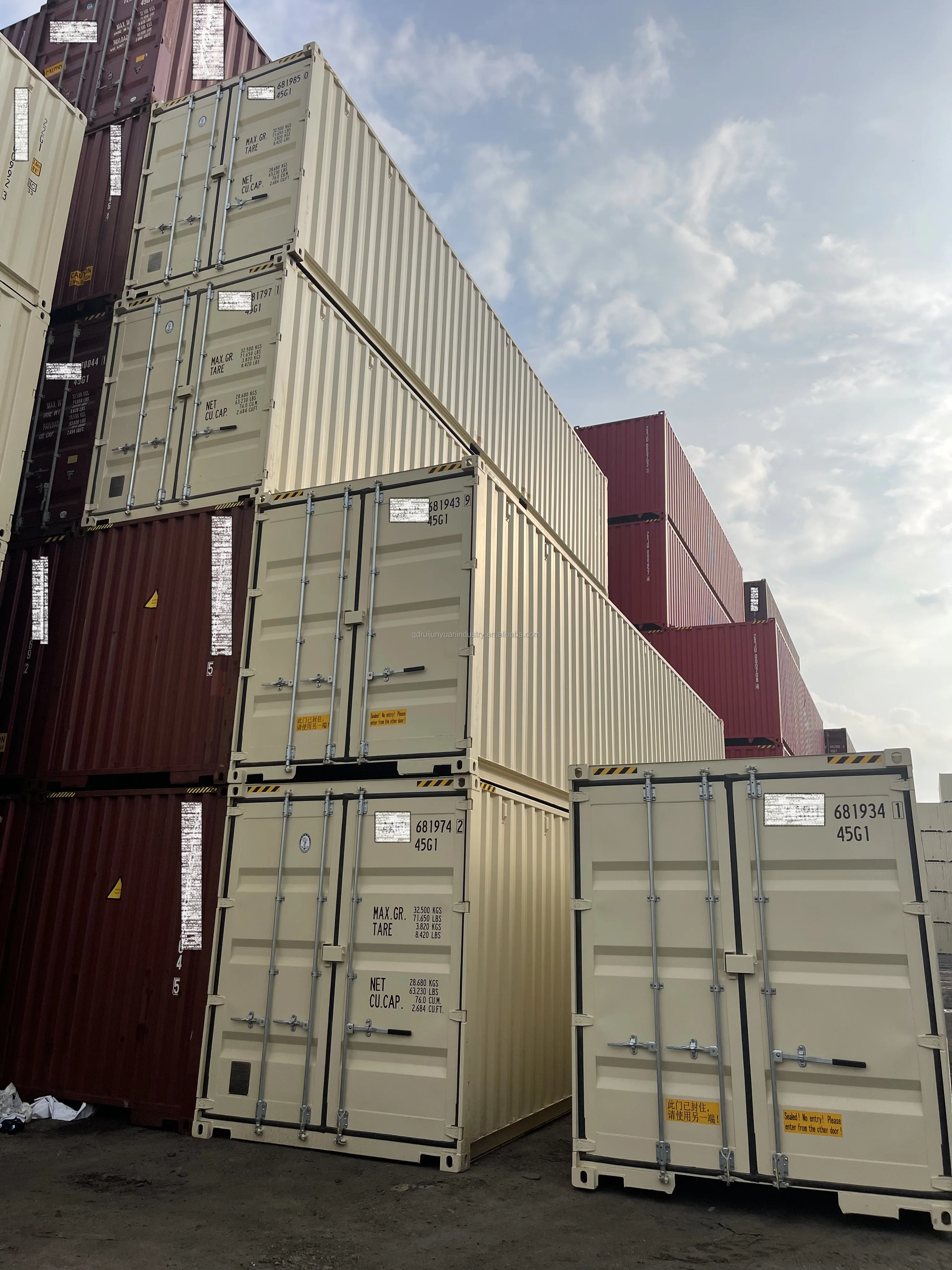 40HCDD Double Doors High Cube - Standard Transit Date