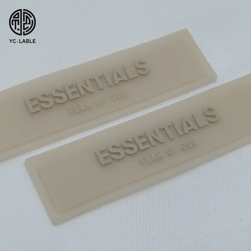 Custom Rubber Patch 3D Raised Clothing Label Heat Transfer Rubber logo ...