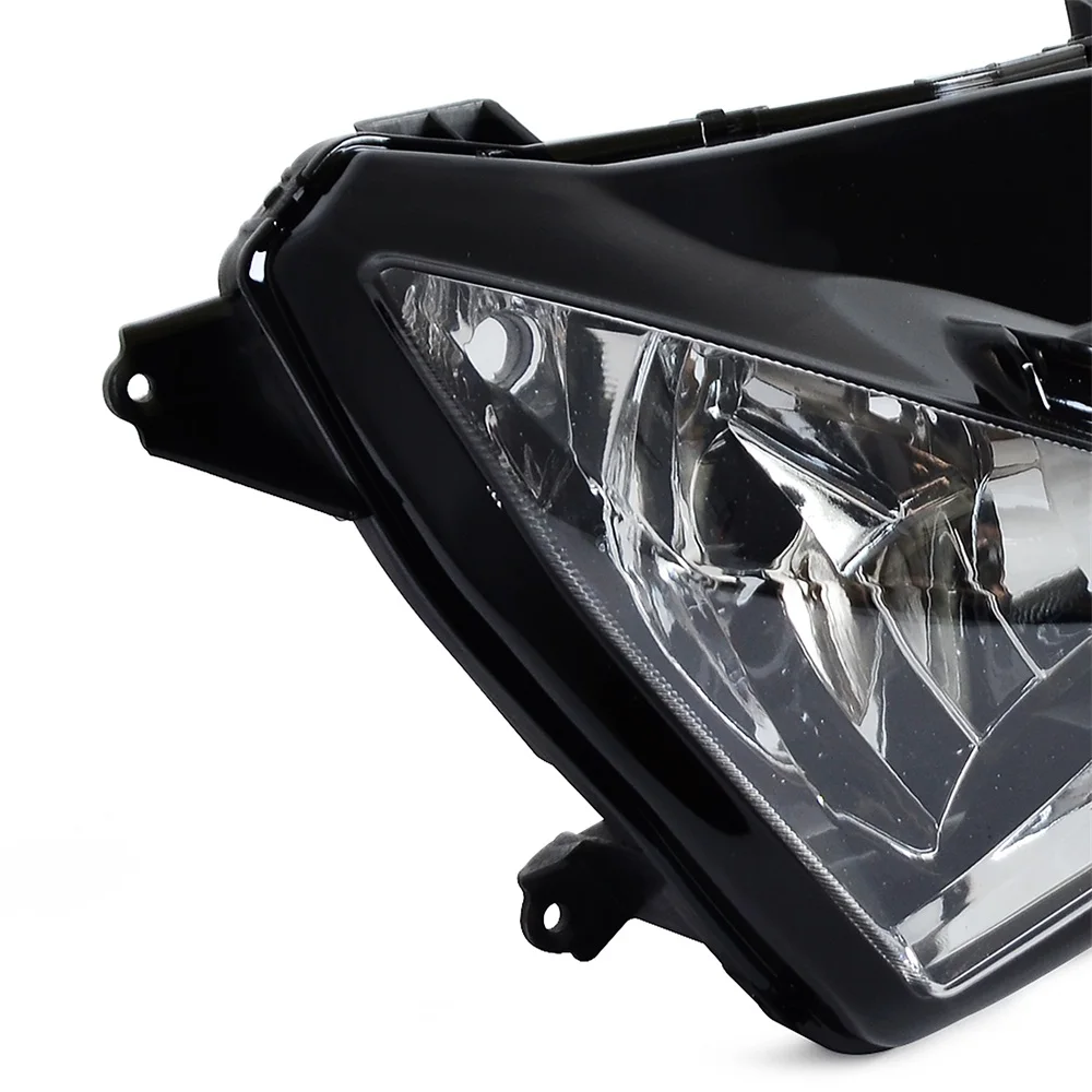 Bevinsee Motorcycle Front Clear Lens Headlight Headlamp Assembly W/Bulb ...