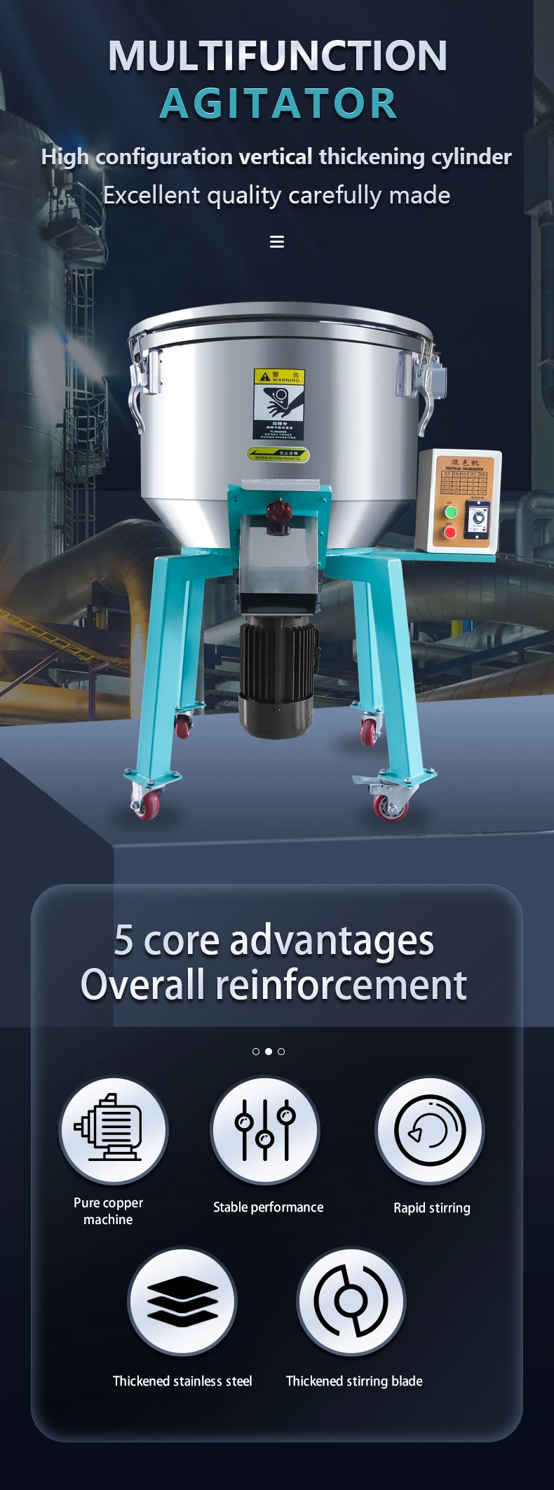 50kg Pvc Plastic Mixer Automatic For Manufacturing Plants - Buy Resin ...