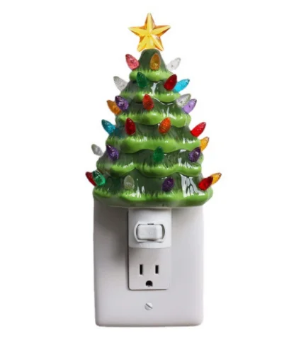 Custom American socket resin Christmas tree light bulb Home Decor Night ...