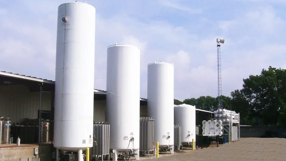 Stationary 15m3 Liquid Oxygen On-board Tank For Hospital Aerospace ...