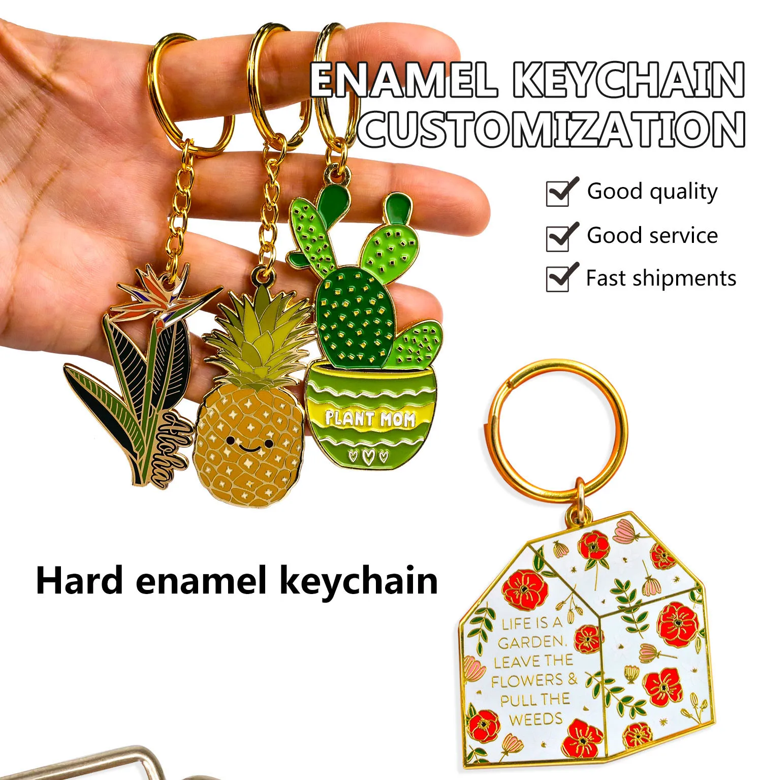 Fashion Custom Make Your Company Logo Die Cast Metal Metal Key Chains ...