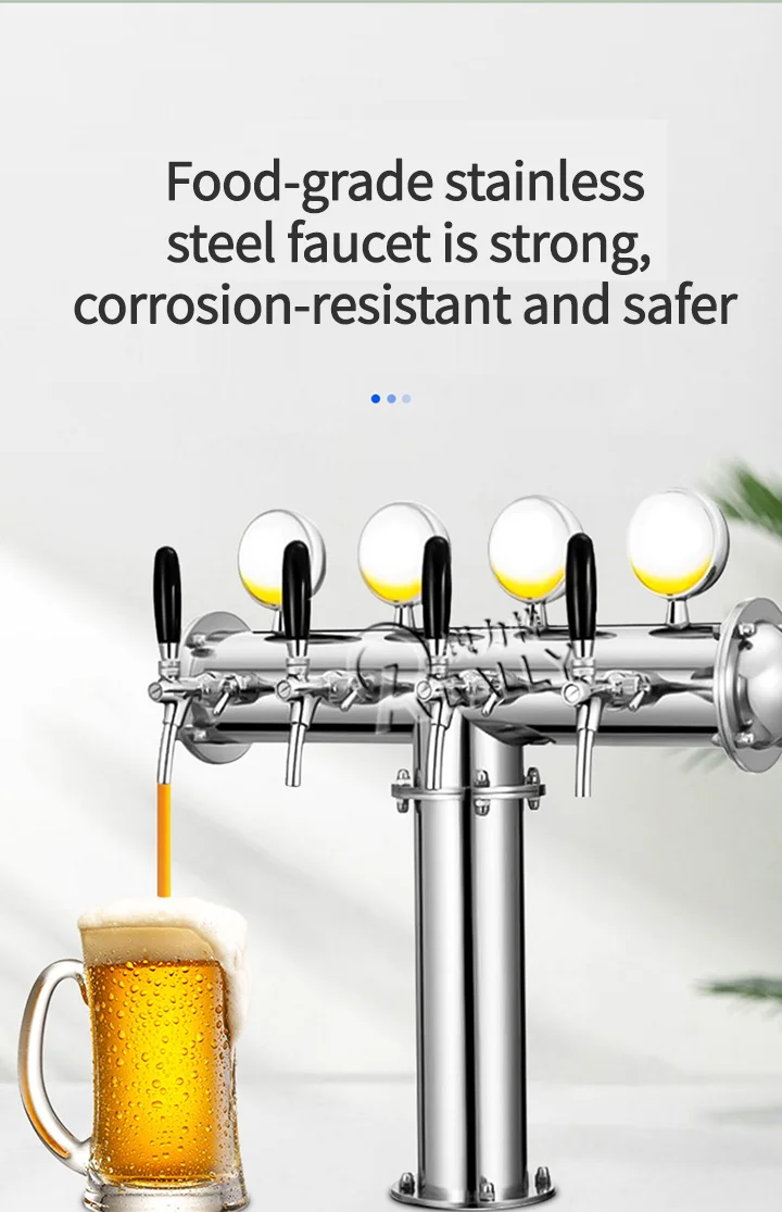 2024 Counter Beer Cooler Cooler Dispenser Kegerator Machine For Bar 6 ...