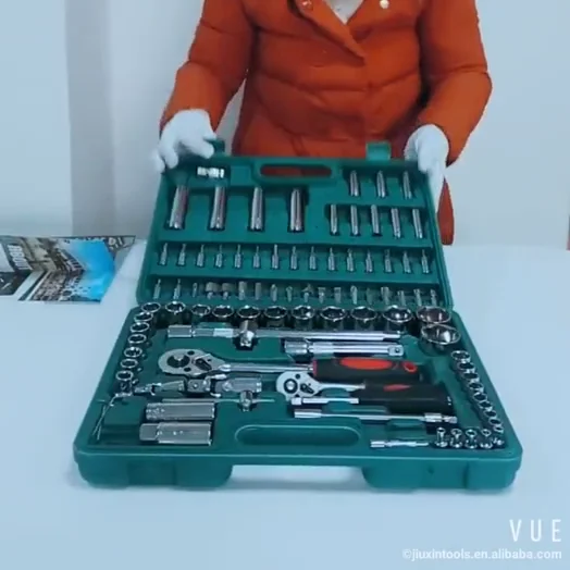 108 Pcs Car Tool Kit Set Box Impact Socket Wrench Ratchet Set Auto ...