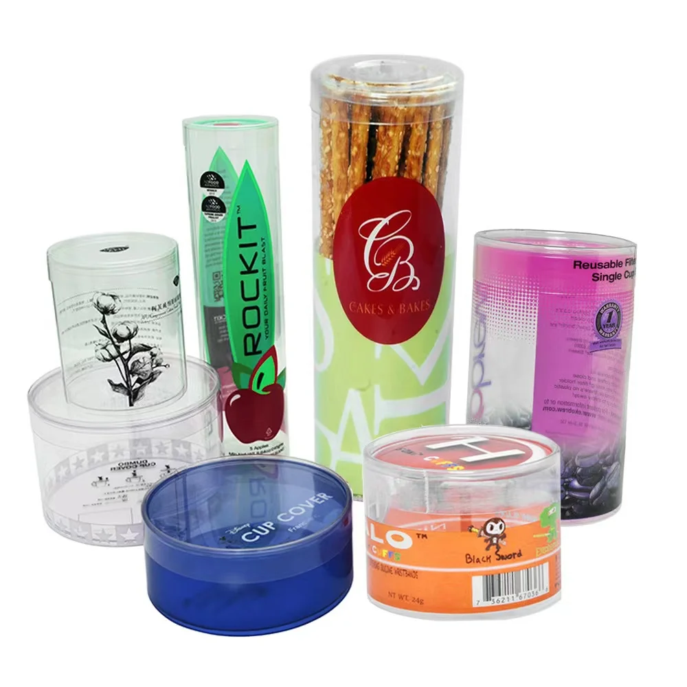 clear plastic cylinder tube packaging transparent round tube box ...