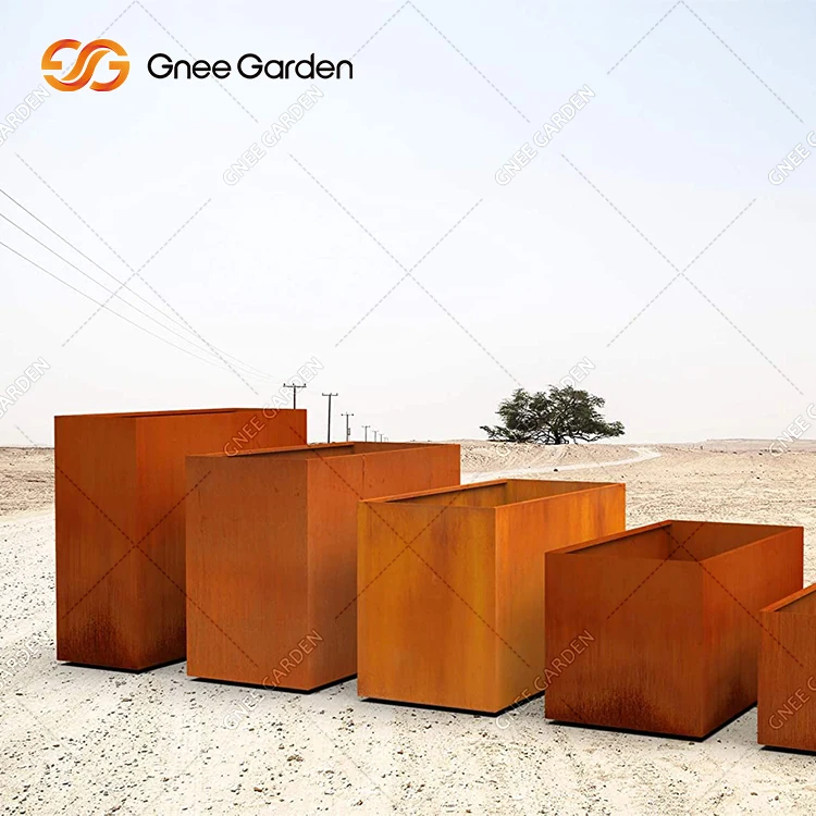 Rust Corten Steel Big Planter Tree Corten A Steel Plate Planter China ...