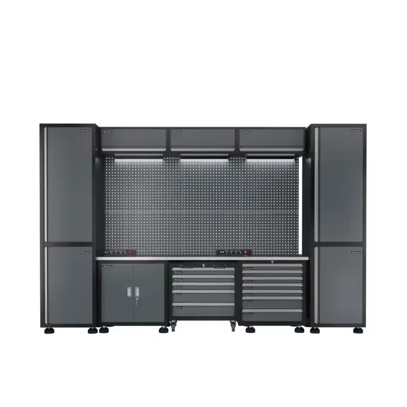 Modular Heavy-duty Steel Storage Garage Workstation Cabinet Workbench ...