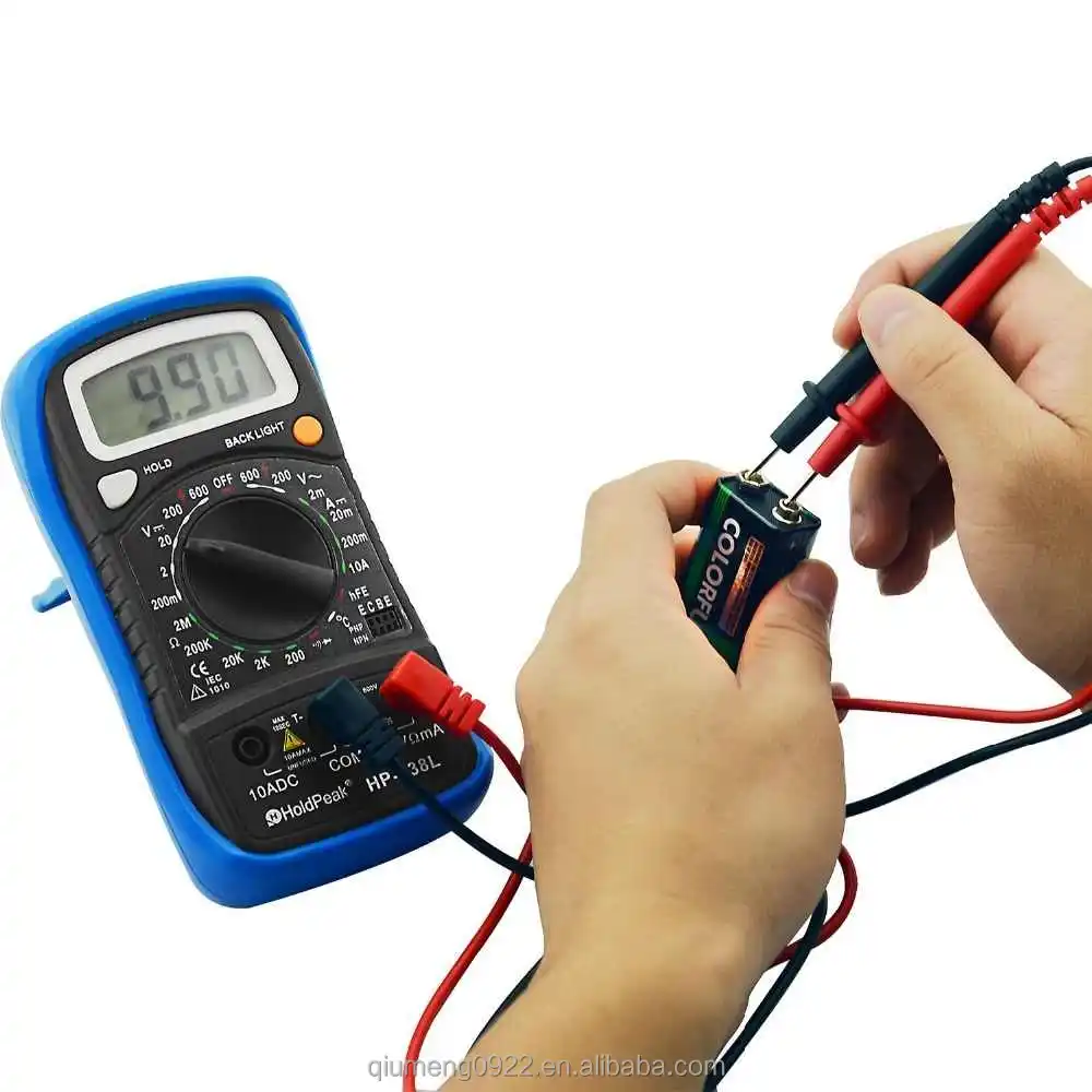 Manual Range Digital Multimeter For Ac Dc Voltage Amp Ohm Volt ...