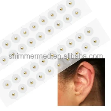 Ear Seed Kit 24K Gold, Silver, Crystal and Pearl - Painless Acupuncture