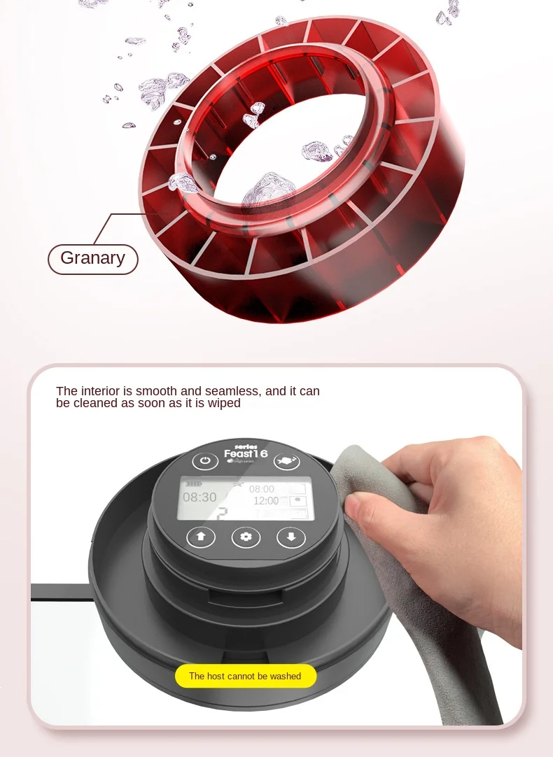 100ml Rechargeable Goldfish Shrimp Food Large Feeding Fish Tank ...