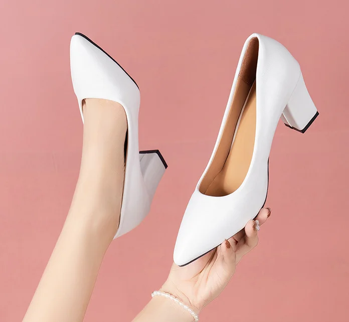 Professional High Heels for Women's Ceremonial Point Pumps with Matte ...