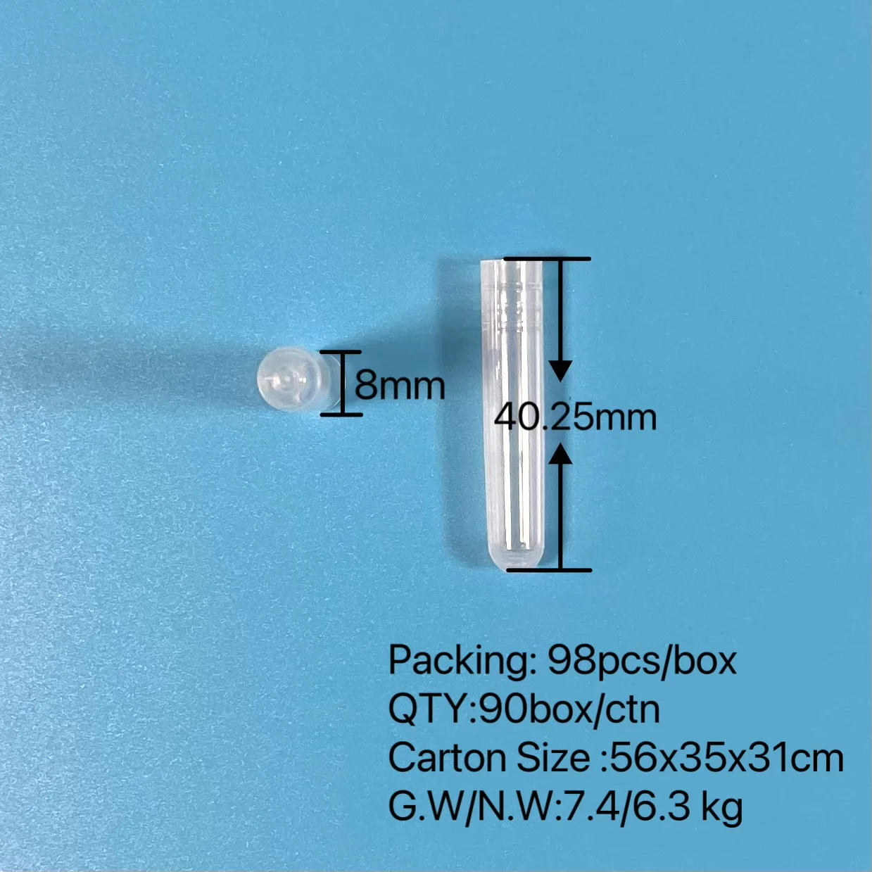 AICOR Laboratory Disposable Reaction Vessels Plastic Cuvette for ...