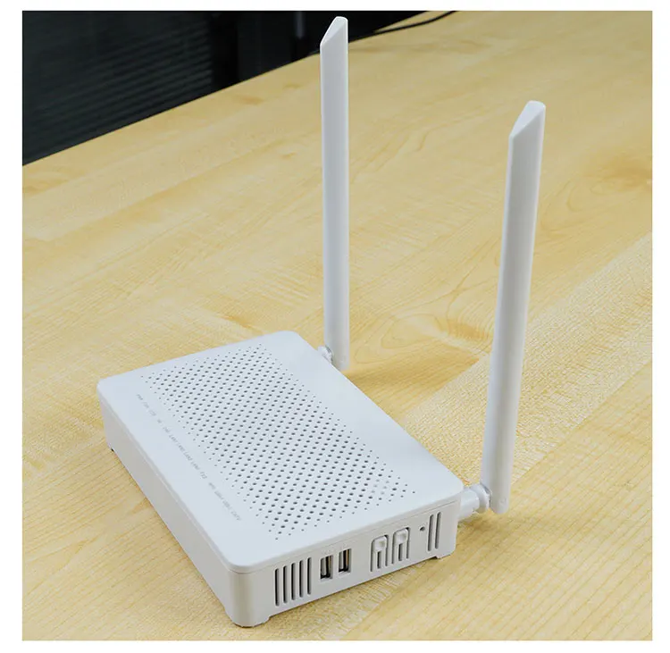 Modem Gpon Ftth Router Gpon Ont 4ge+2.4g+5g+tel Pots Xpon Onu Antenna ...