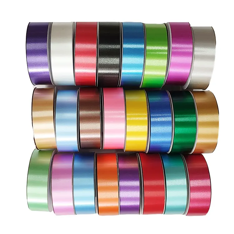 Factory Custom Polypropylene 20 50mm Ribbon Roll Christmas Party PP ...