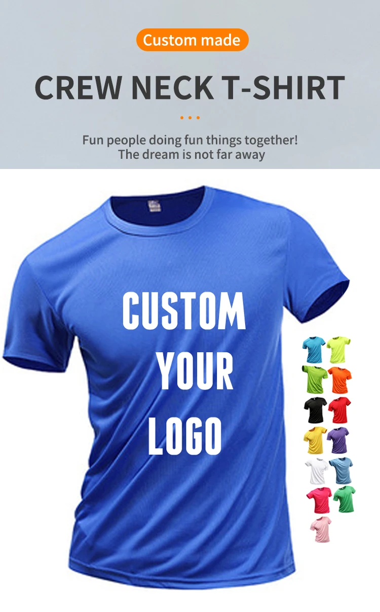 Custom Tagless Blank T Shirts for Printing - Men's White T-Shirt 160g