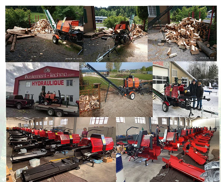 20ton Electric Wood Processor With Log Table / Wood Processor With Tuv ...