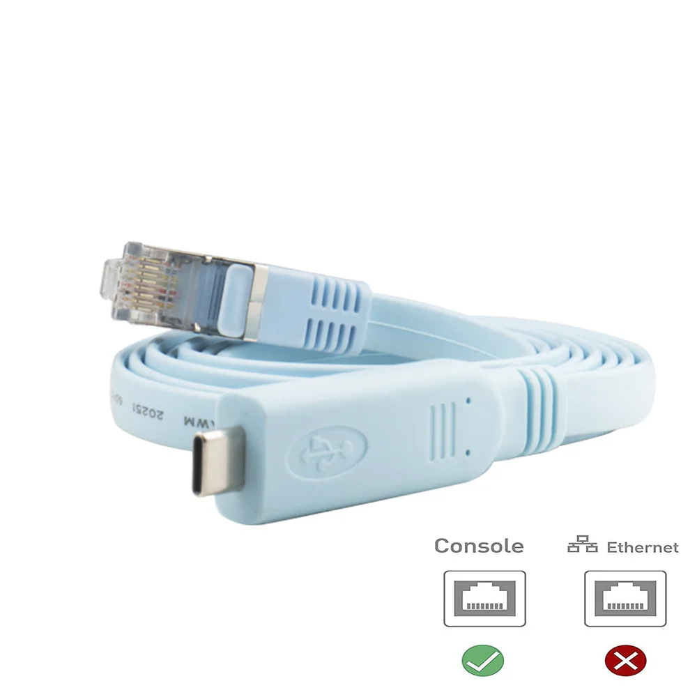 USB-C Console Cable USB Type C to RJ45 Adapter Routers Switches Consle ...