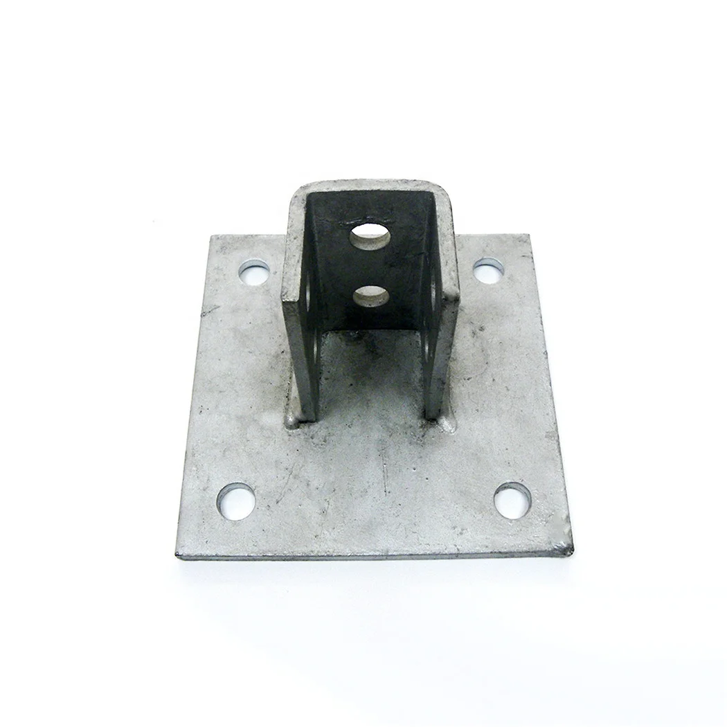 Customized C Channel Accessories Galvanized Square Post Base Plate ...