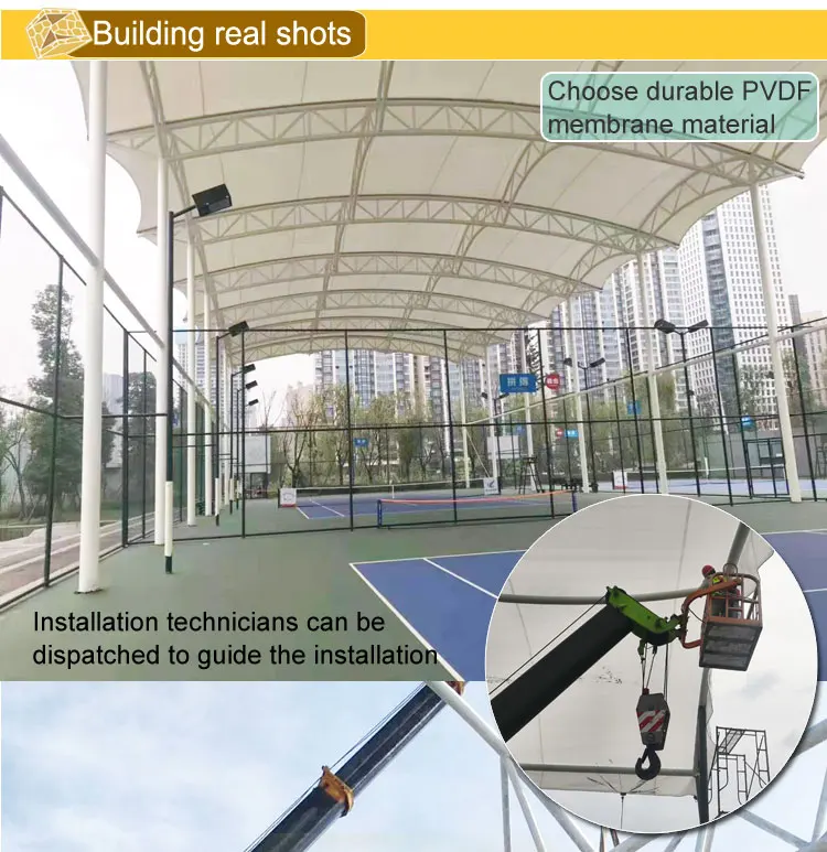 PVDF/PTFE Canopy Tent - Durable Membrane for Stadium Roofs