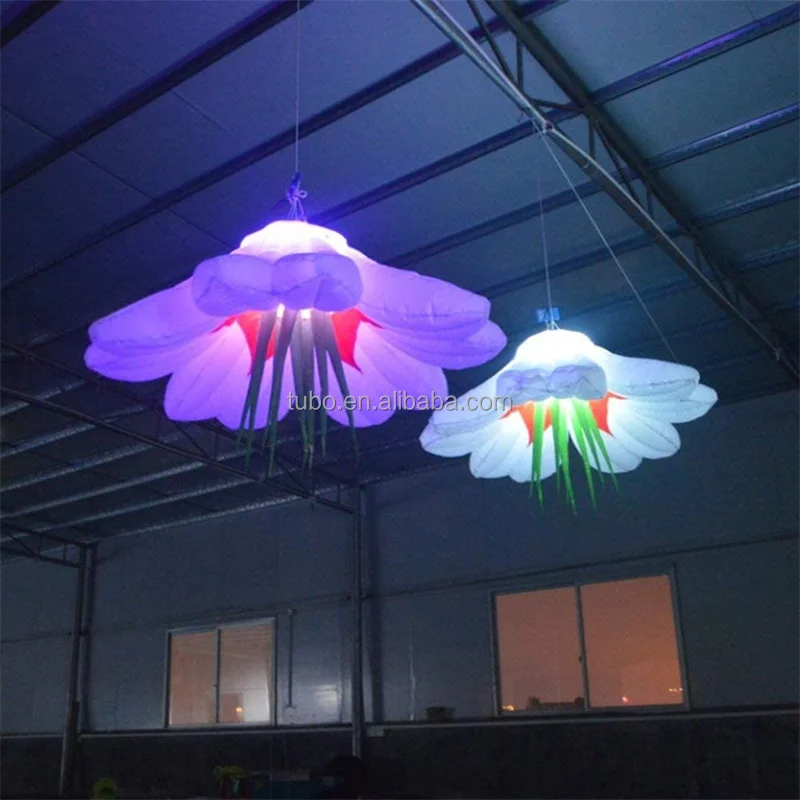 Custom Rose Led Inflatable Flower Chain - Buy Led Inflatable Flower ...