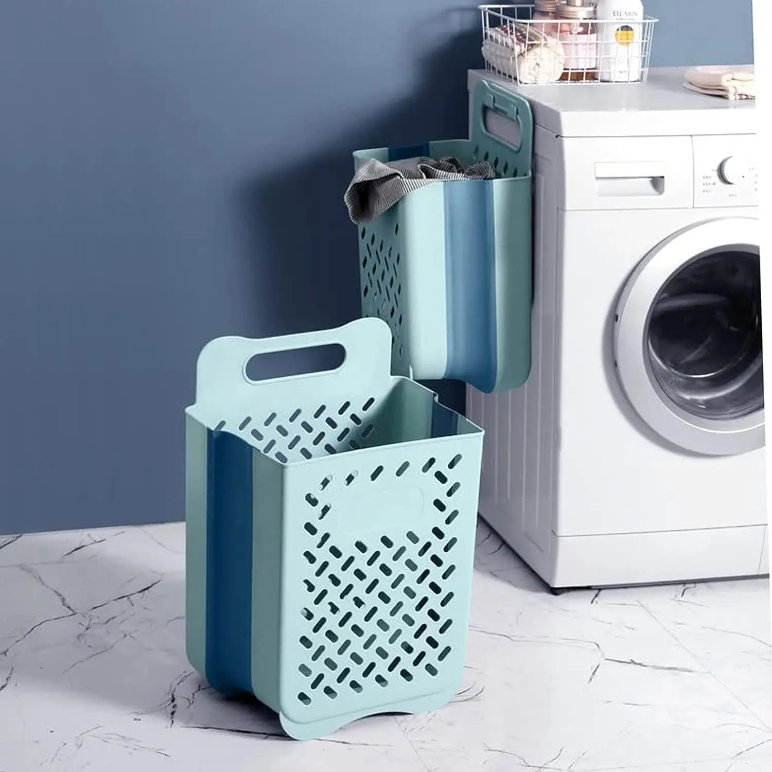 High Quality Pp Material Folding Baskets Large Capacity Household ...