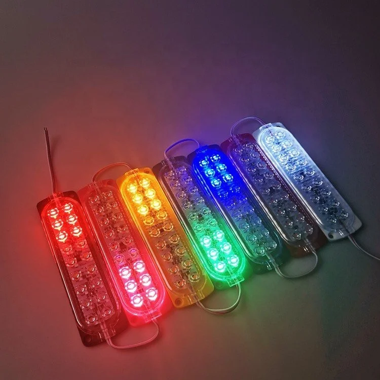 Yaozhou 12V Smd Flashing 3.6W 18 Chips RGB Injection Modules Light ...