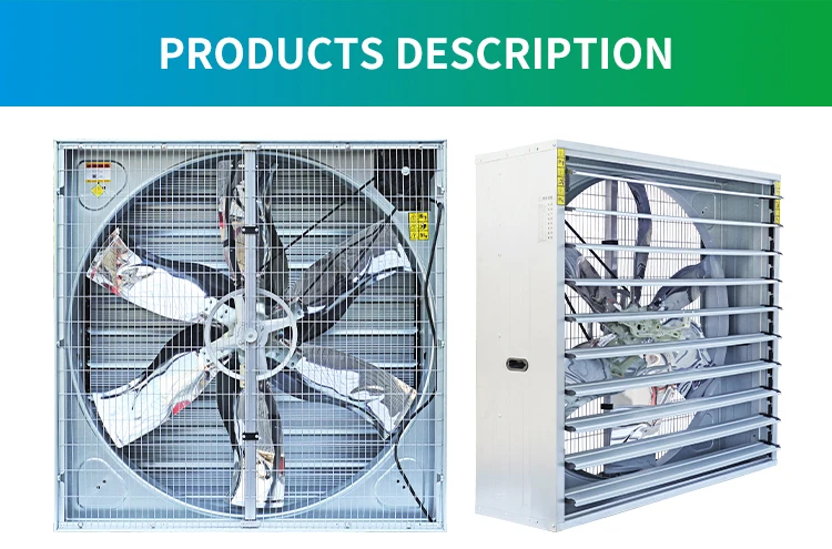 Industrial Wall Mount Heavy Flow Poultry Greenhouse Ventilation Exhaust ...