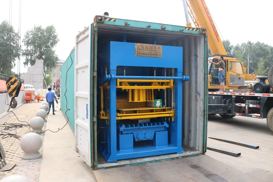 Interlocking Brick Machine Qtj4-15 Habiterra Blocks Building Solutions ...