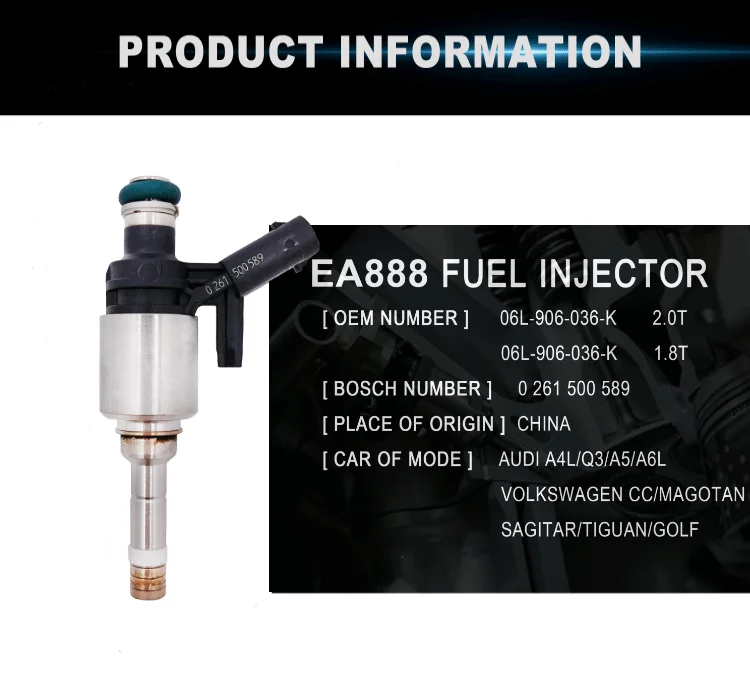 0261500244 06L906036D 95890603600喷油器燃油适用于博世2.0奥迪A1 A3 A4 A5 A6 A7 A8大众 ...
