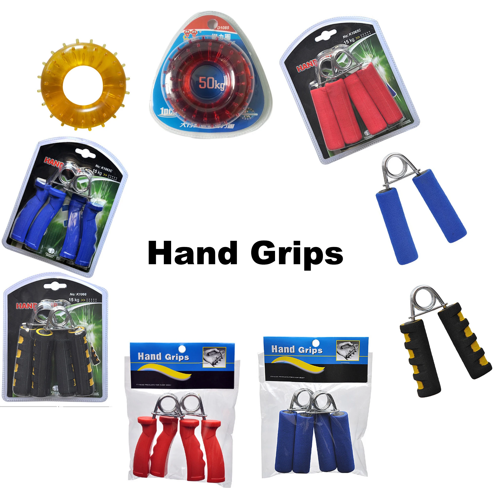 Hand Grip Strengthener Pinch Meter Silicone Hand Grip Fidget Snap Wrist ...