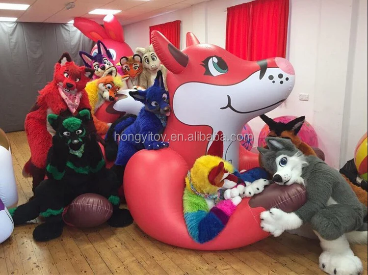 Hongyi Custom Inflatable SPH Fly Wolf Japan Cartoon Toy