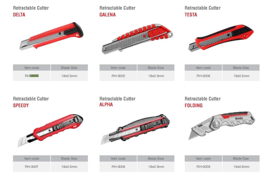 Customization Lightweight Box Cutter Retractable Snap Cutters Utility ...